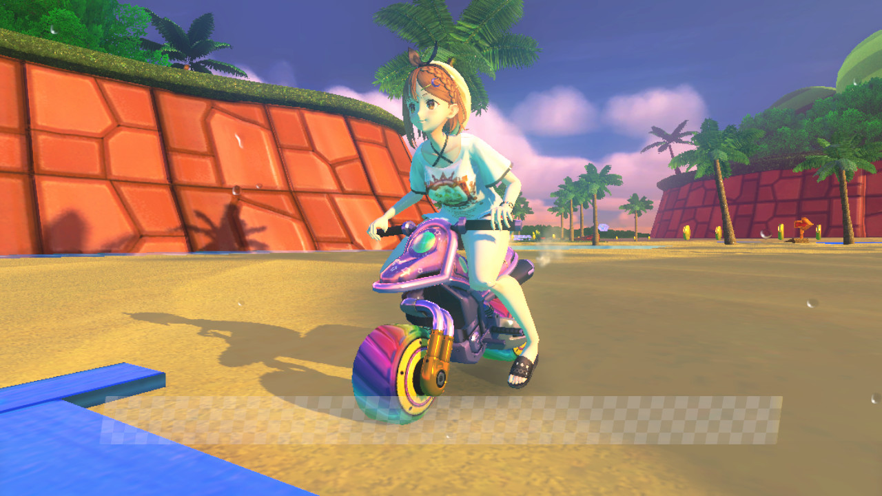 RYZA from Atelier Ryza over PGold Peach Mod for Mario Kart 8 | MK8 Mods
