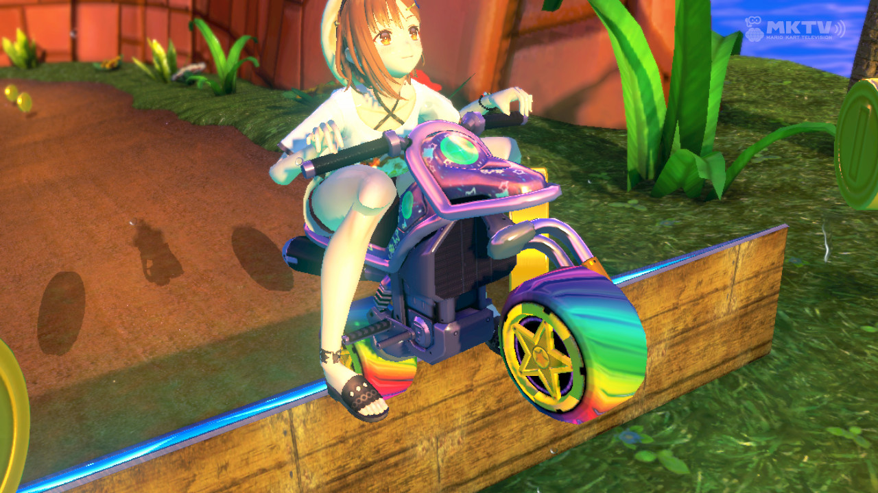 RYZA from Atelier Ryza over PGold Peach Mod for Mario Kart 8 | MK8 Mods