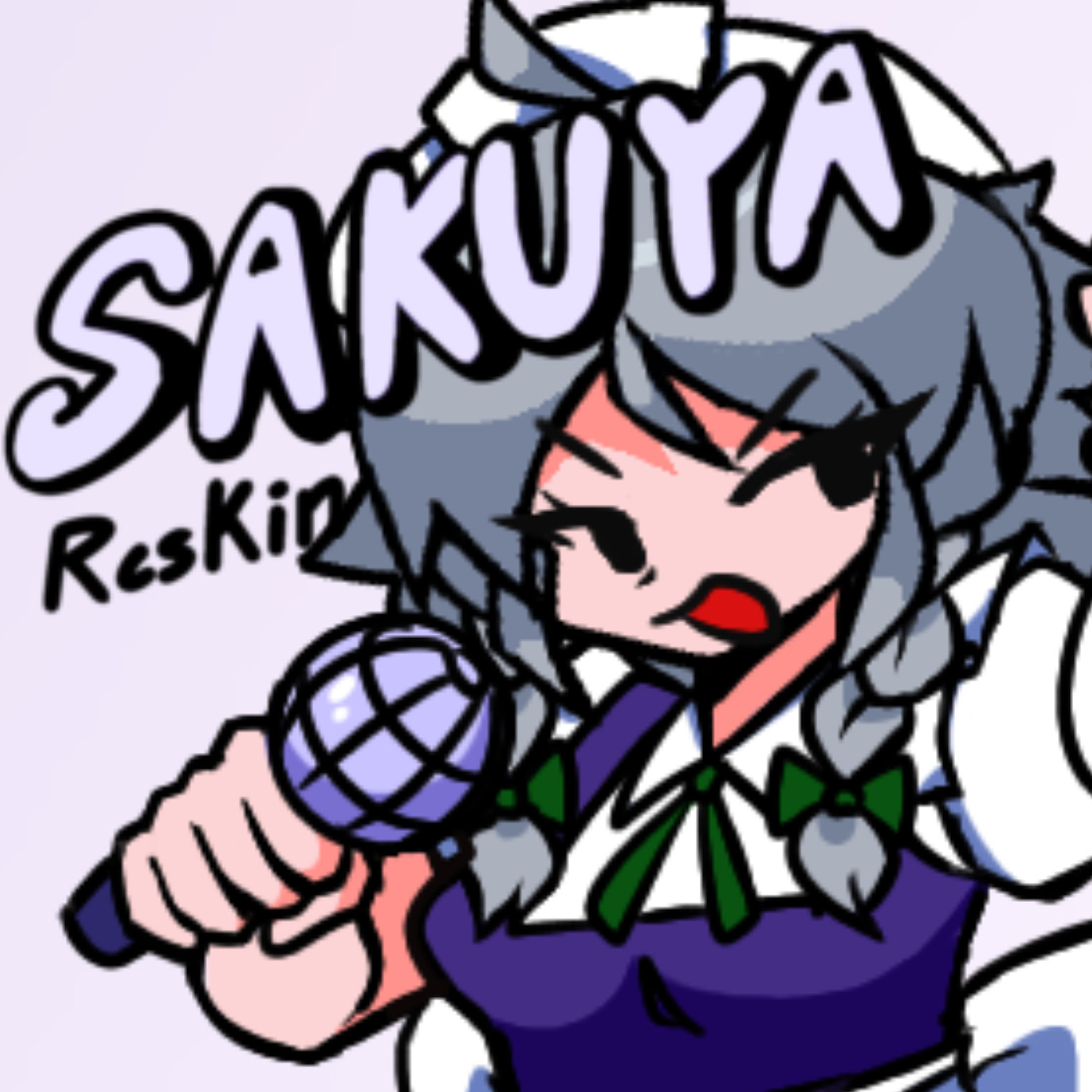 Sakuya sprite custom Mod for Friday Night Funkin' | FNF Mods