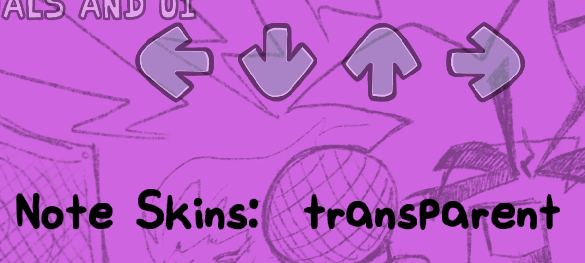 transparent noteskin for Psych Engine 7 Mod for Friday Night Funkin ...