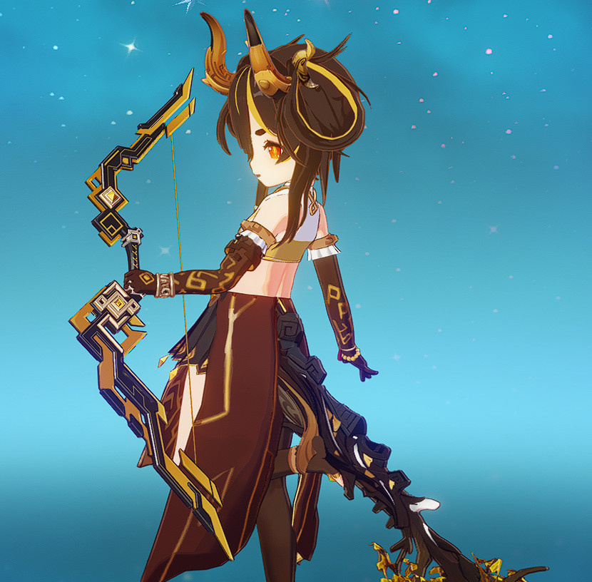 Dreams of Dragonfell over Favonius/Sacrificial bow Mod for Genshin Impact | GI Mods