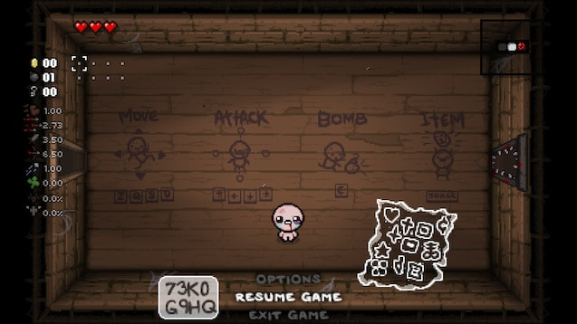 Unintrusive Pause Menu Mod for The Binding of Isaac: Afterbirth+ ...