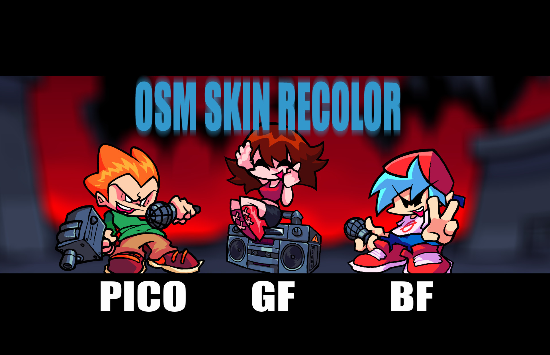 OSM Skin Extras+ (400 Subs Special) Mod for Friday Night Funkin' | FNF Mods