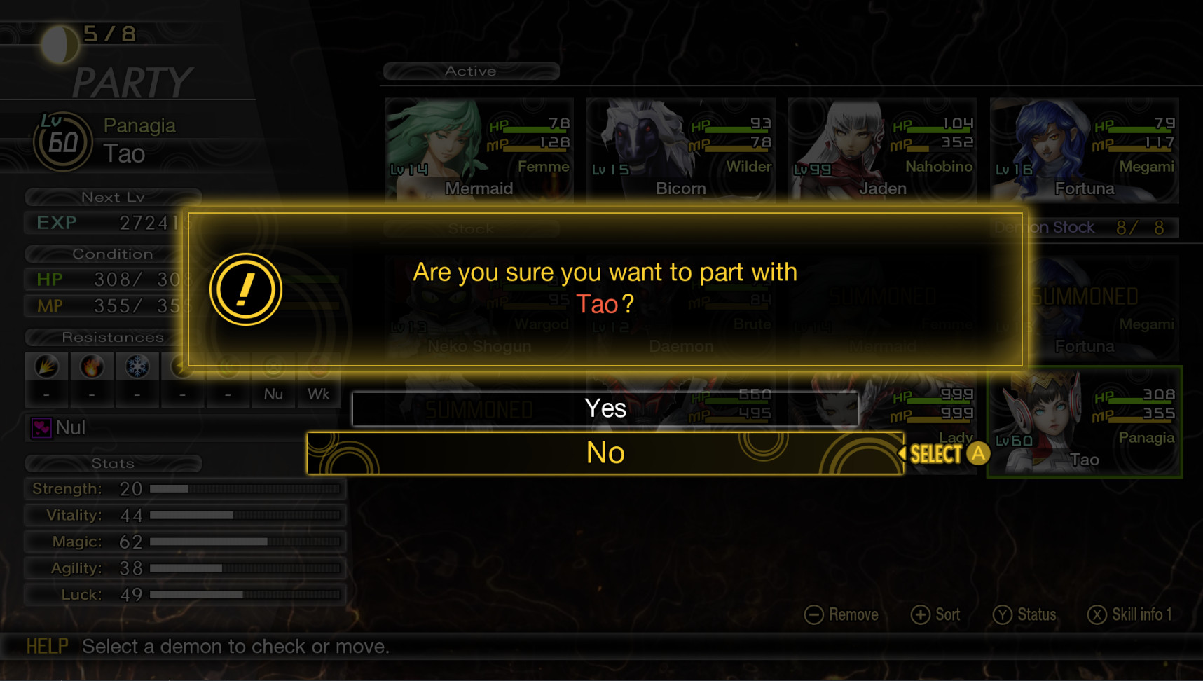 Summonable Tao Mod for Shin Megami Tensei V | SMTV Mods