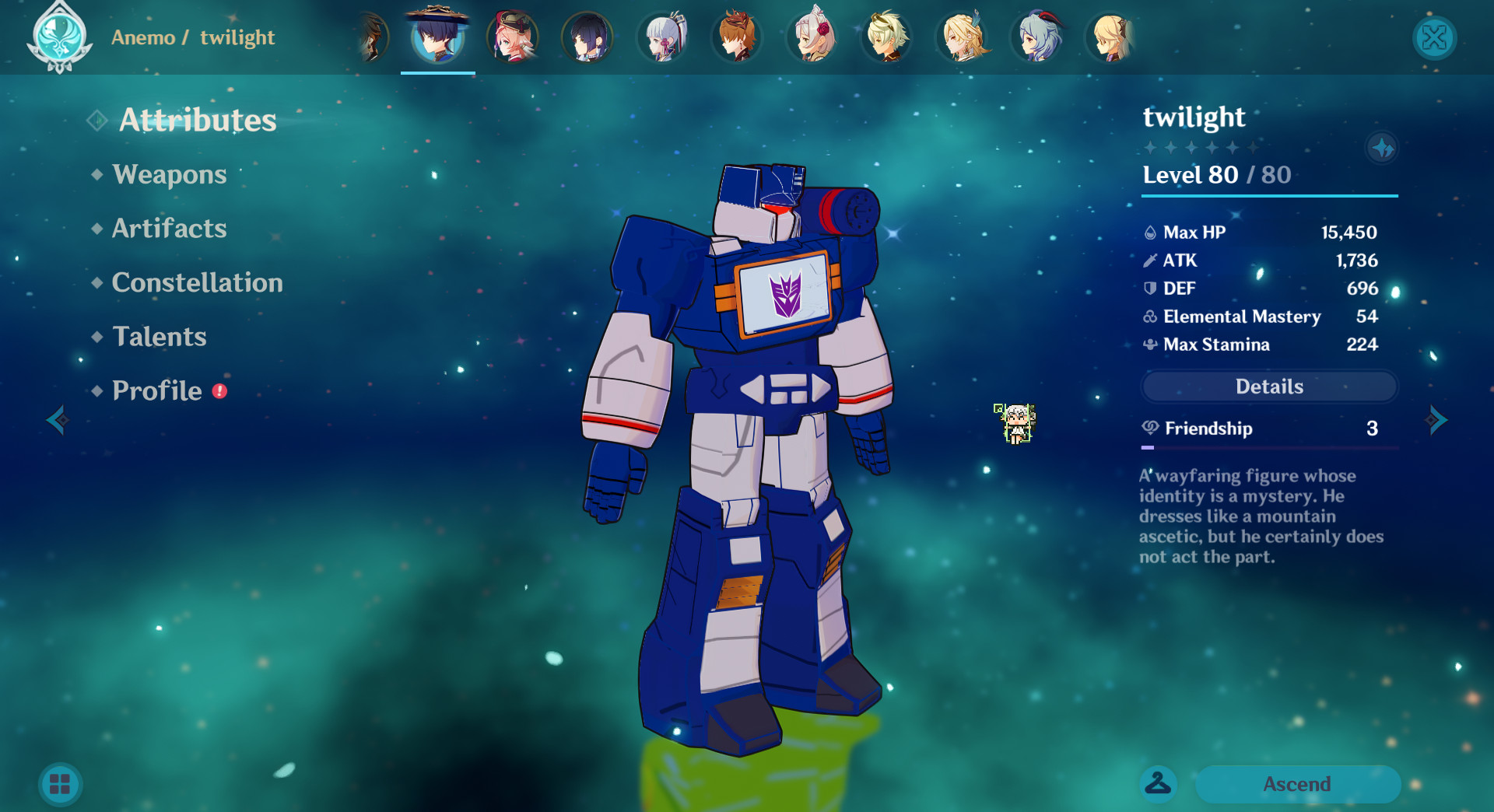 SOUNDWAVE Mod for Genshin Impact | GI Mods