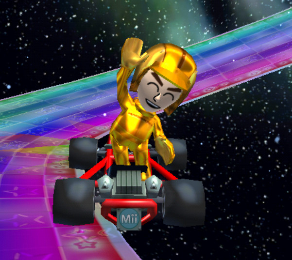 Gold Mii Suit [Remade Tour Animations] Mod for Mario Kart 7 | MK7 Mods