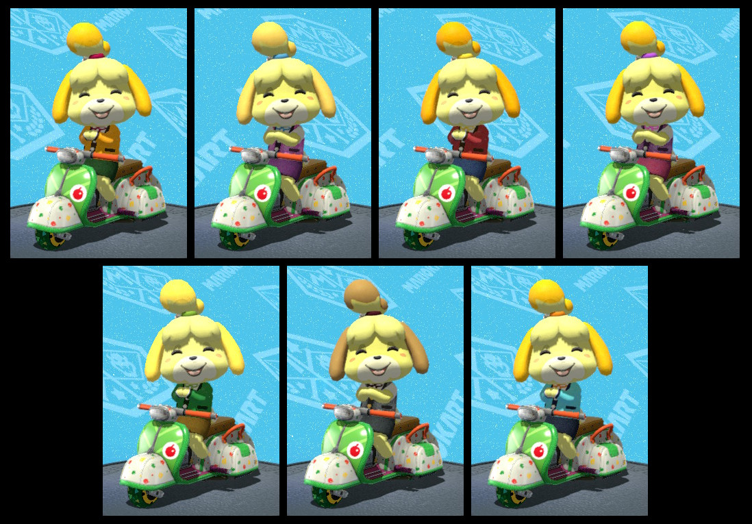 Isabelle Smash Alts Mod for Mario Kart 8 Deluxe | MK8D Mods