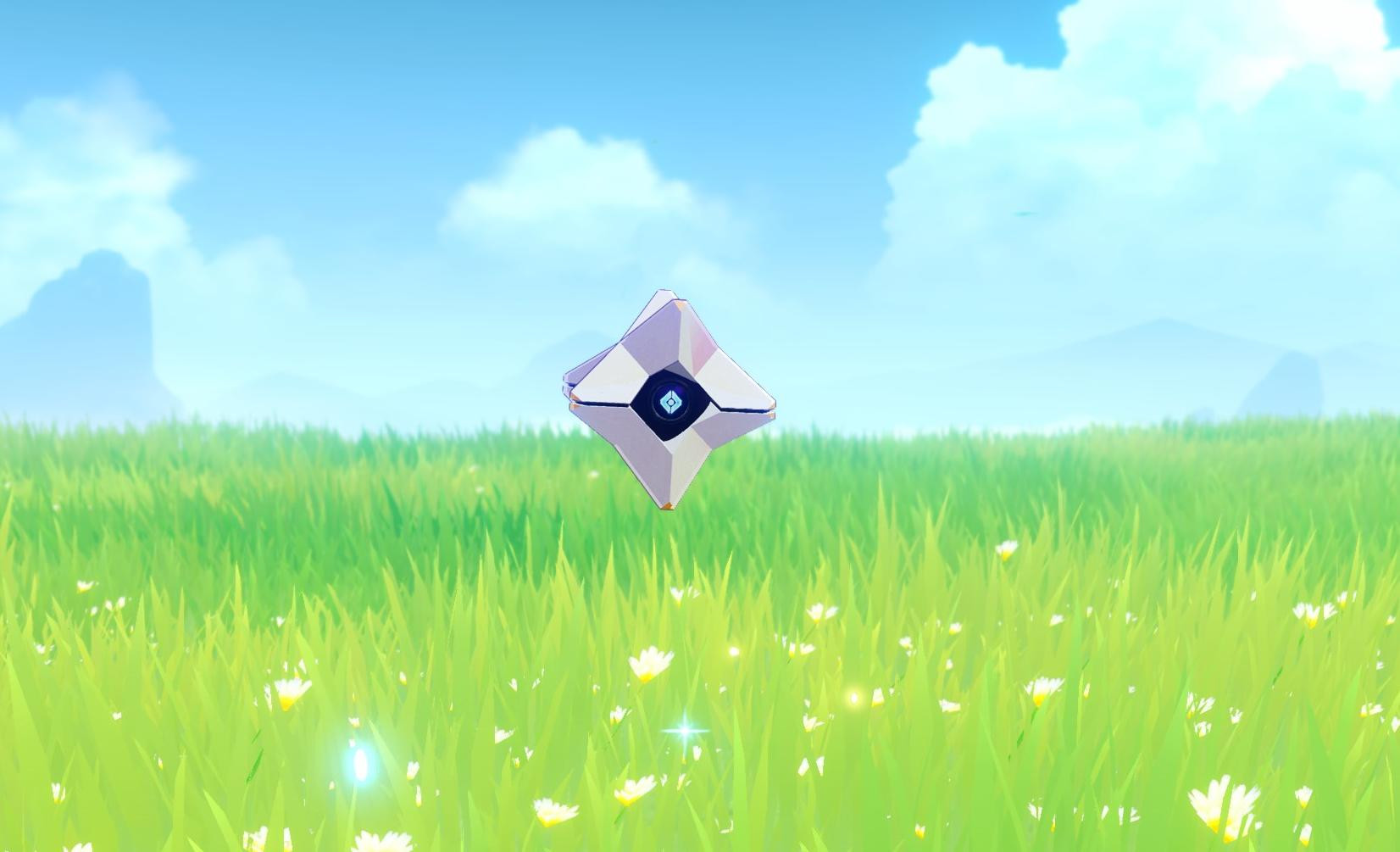 Destiny Ghost over Paimon Mod for Genshin Impact | GI Mods