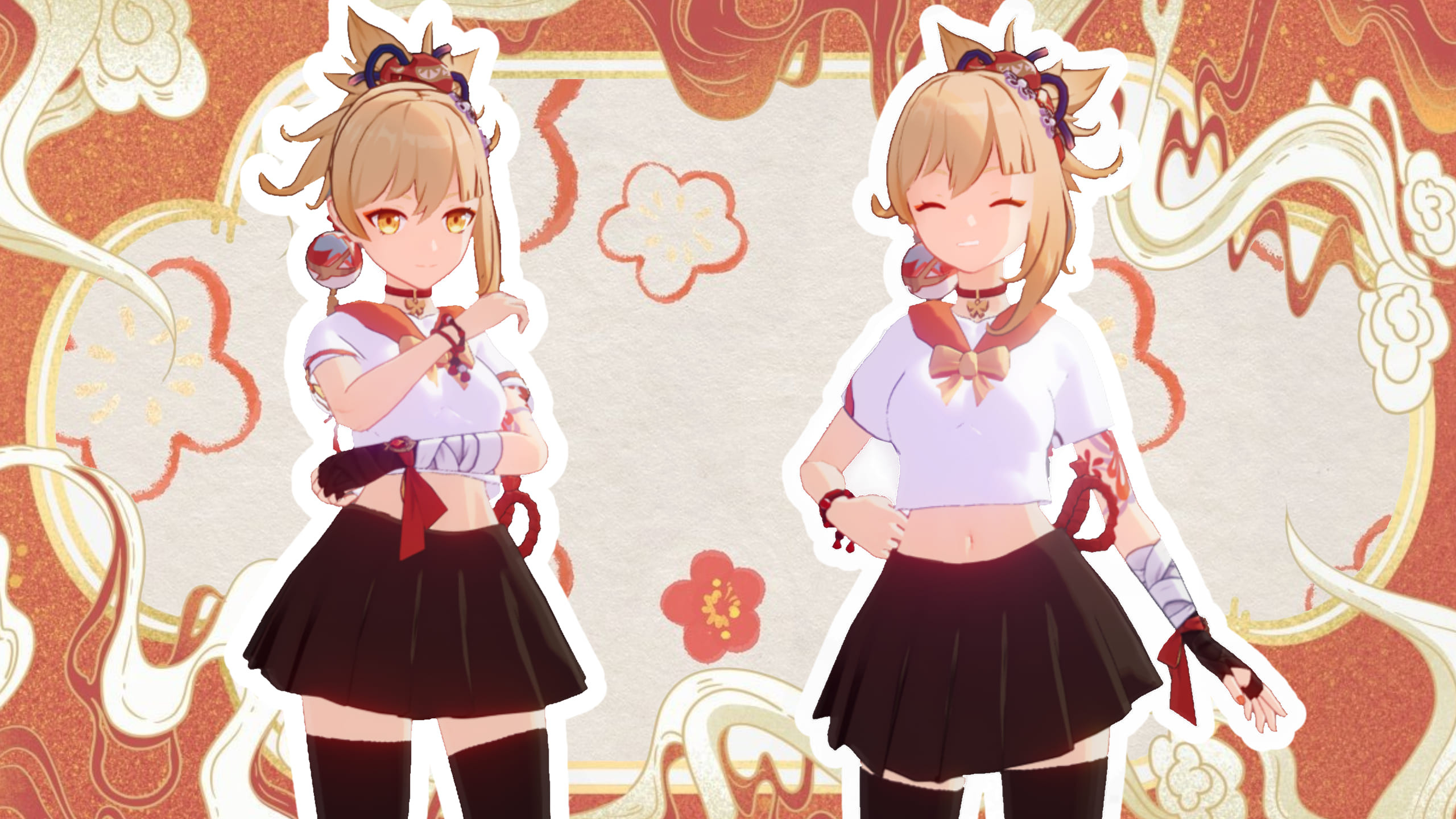 Schoolgirl Yoimiya Mod for Genshin Impact | GI Mods