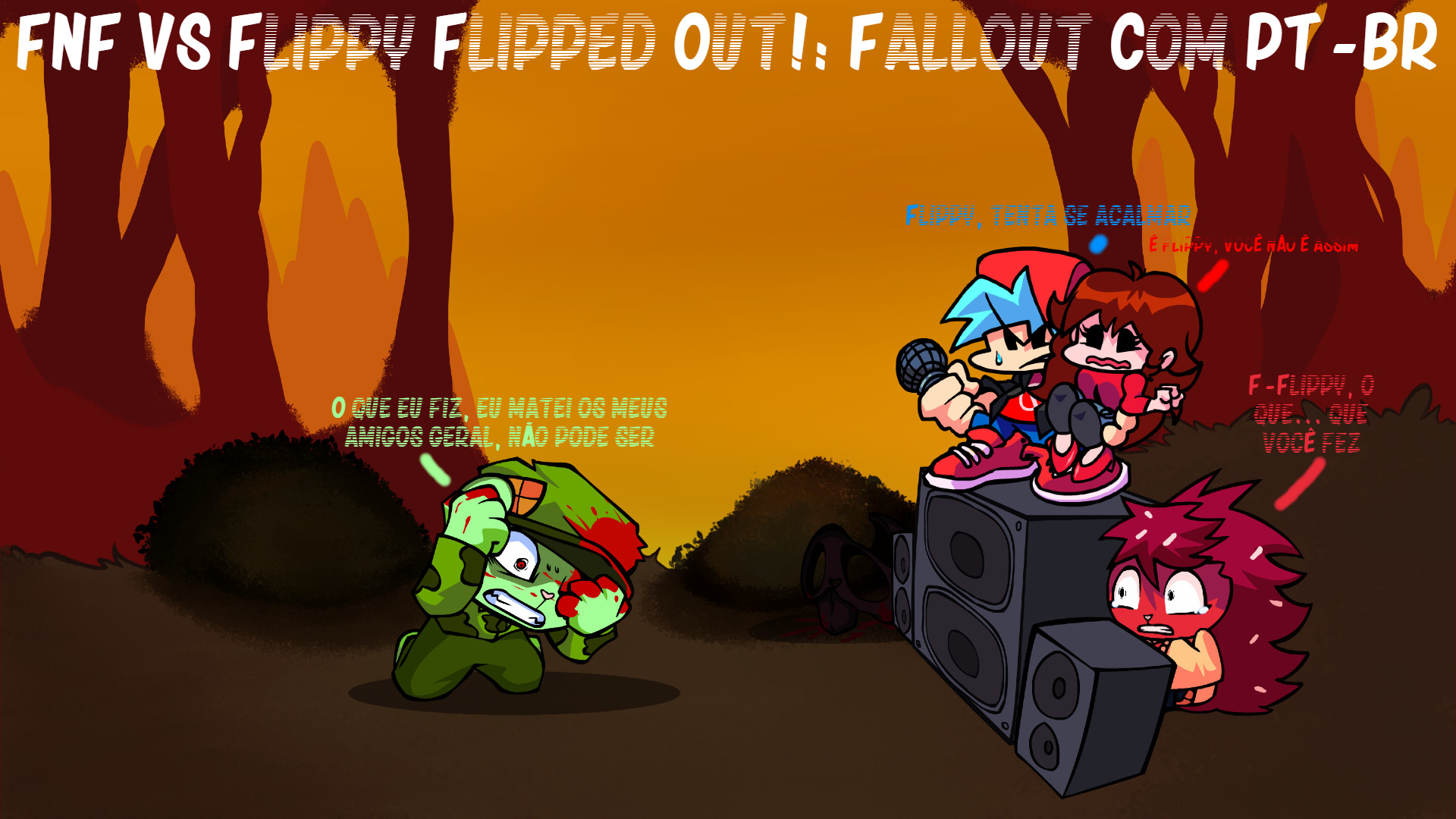 [SENSITIVE CONTENT] FNF VS Flippy Flipped Out!: Fallout Com PT-BR Mod for Friday Night Funkin ...