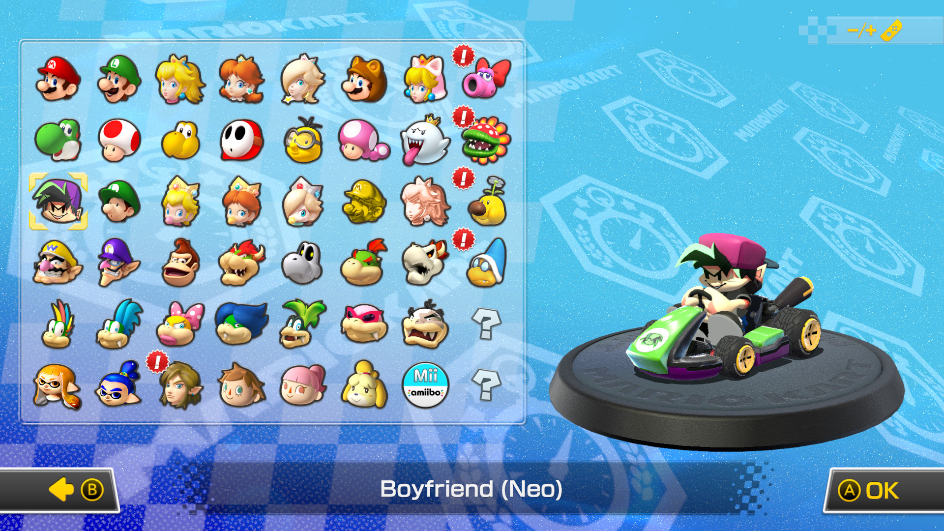 Boyfriend (Neo) Mod for Mario Kart 8 Deluxe | MK8D Mods