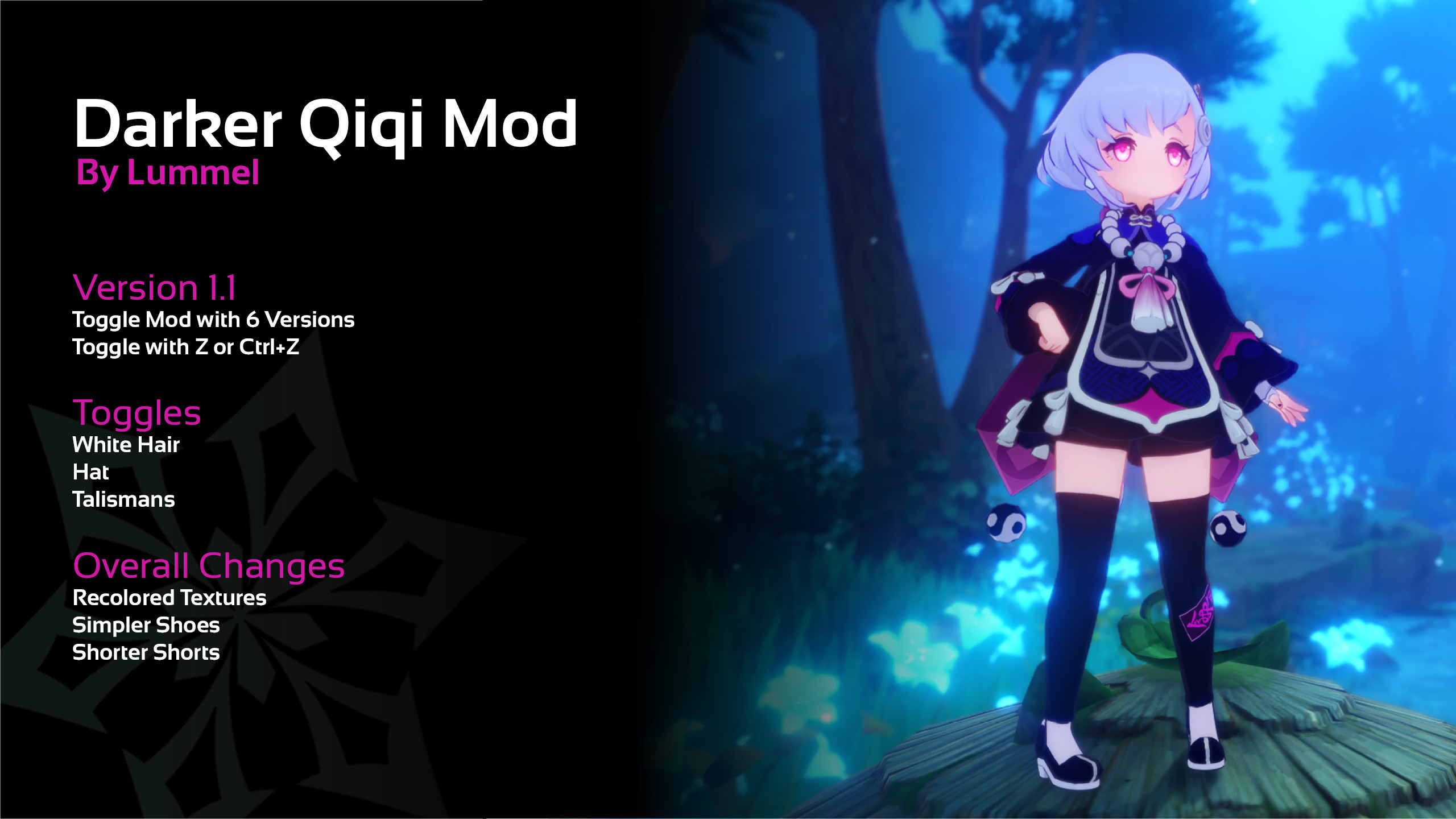 Darker Qiqi Mod for Genshin Impact | GI Mods