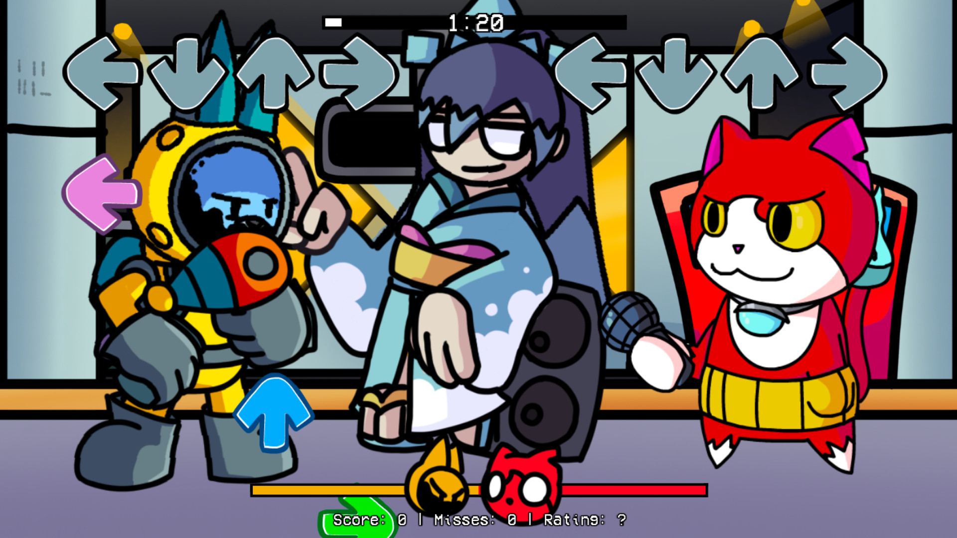 YESTERDAY NIGHT YO-KAI V2 Mod for Friday Night Funkin' | FNF Mods