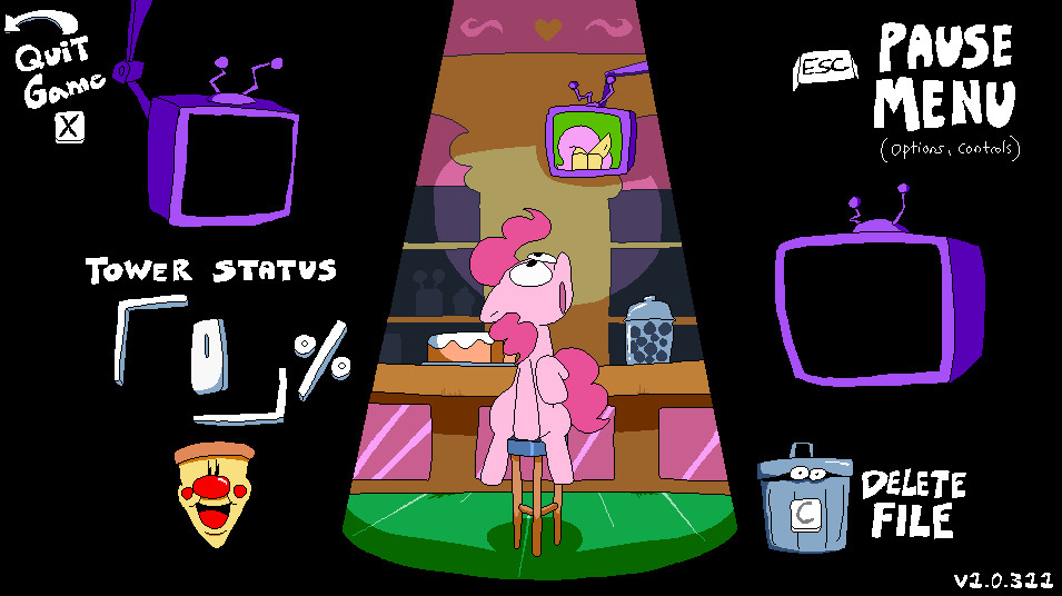 Pizza Party! A MLP Pizza Tower Mod! Mod for Pizza Tower | PT Mods