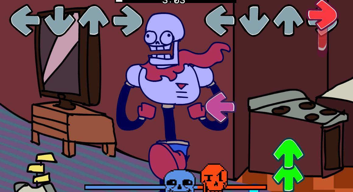 socks (oneshot) Sans and Papyrus Mod for Friday Night Funkin' | FNF Mods