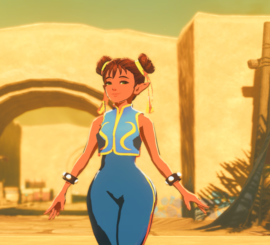 Chun Li Extra Thicc (Cosplay) Mod for The Legend of Zelda: Breath of ...