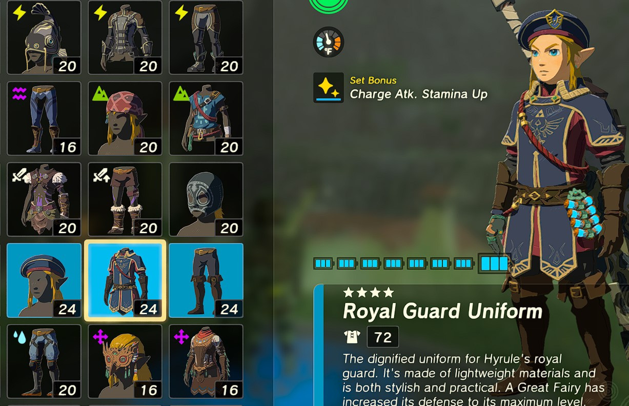 Browner Royal Guard Uniform Mod for The Legend of Zelda: Tears of the ...