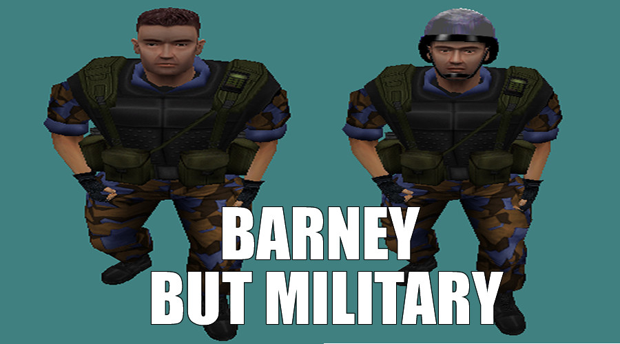 military barney Mod for Sven Co-op | SC Mods