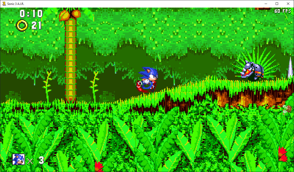 Master System/Game Gear Styled Hud Mod for Sonic 3 A.I.R. | S3AIR Mods
