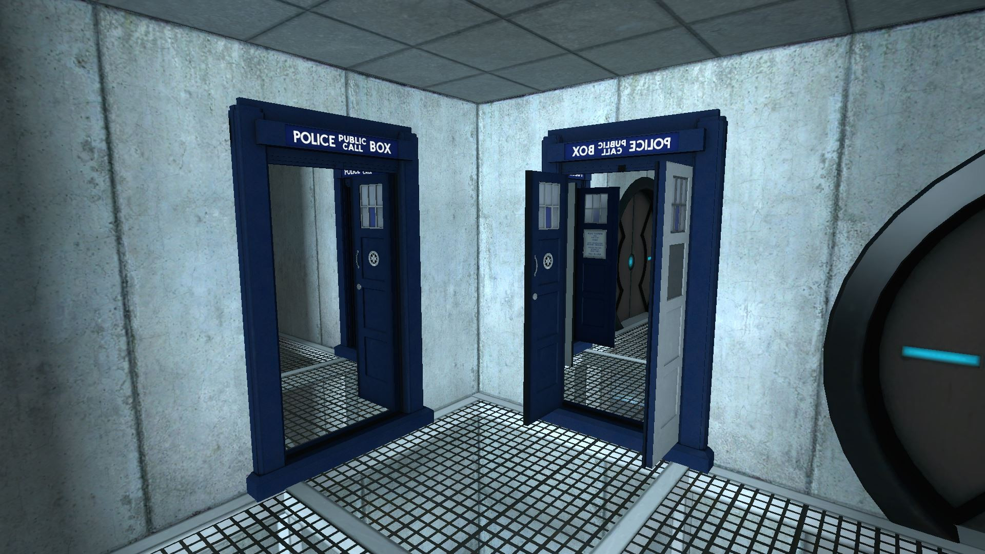TARDIS Doors For Portals Mod for Portal | PRTL Mods