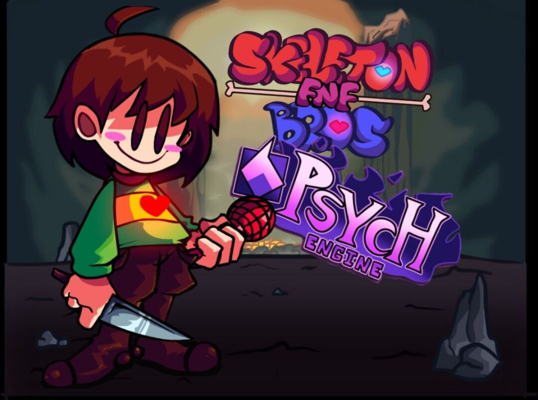 skeleton bros V2 andriod psychengine port Mod for Friday Night Funkin ...