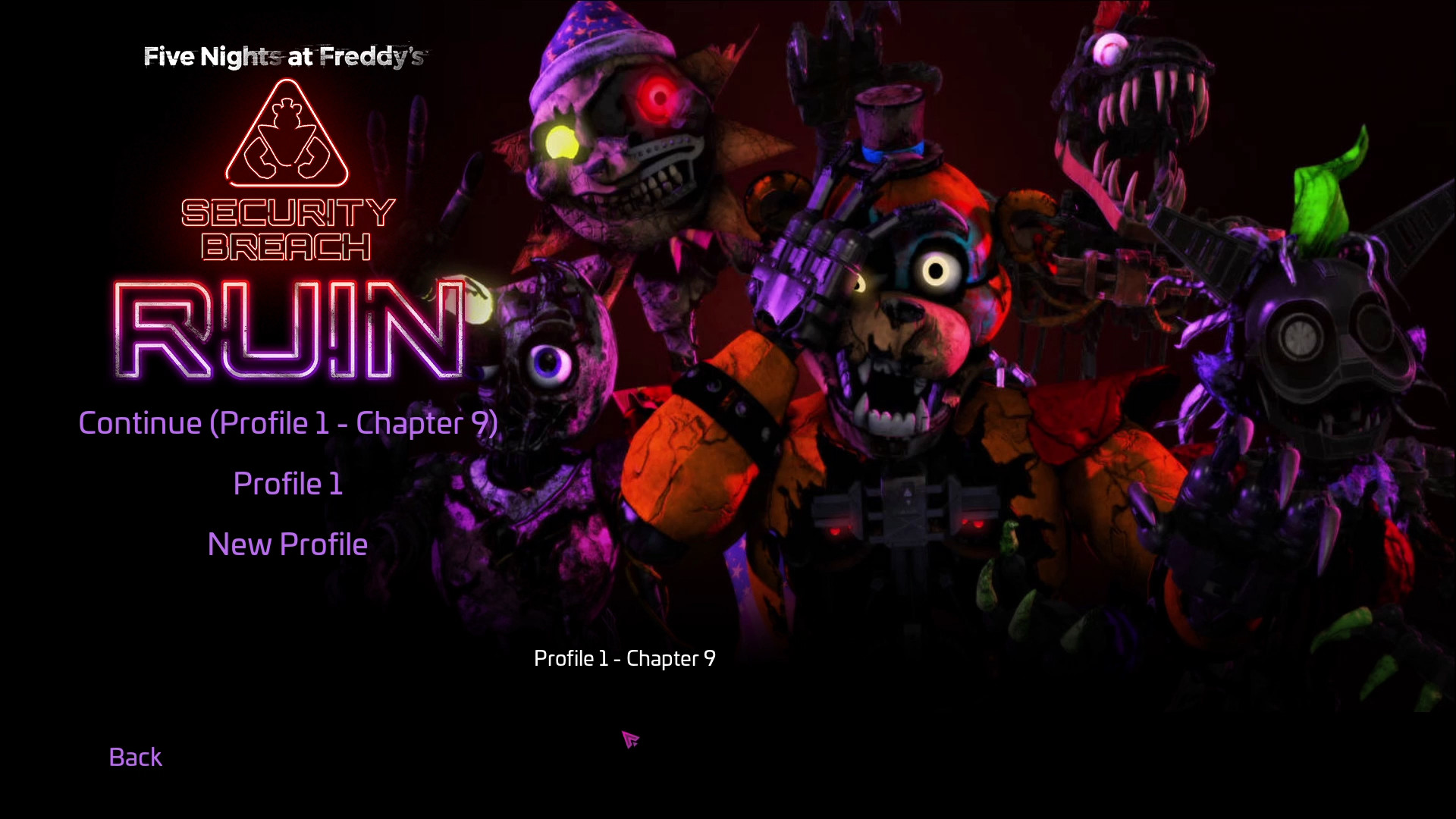 New Main Menu + RUIN Menu Mod for Five Nights at Freddy's Security ...