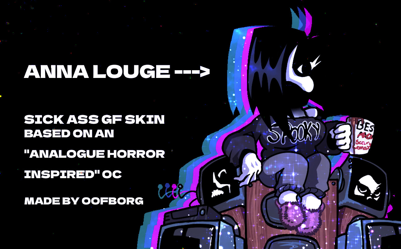 Anna Louge- sick ass oc gf skin Mod for Friday Night Funkin' | FNF Mods