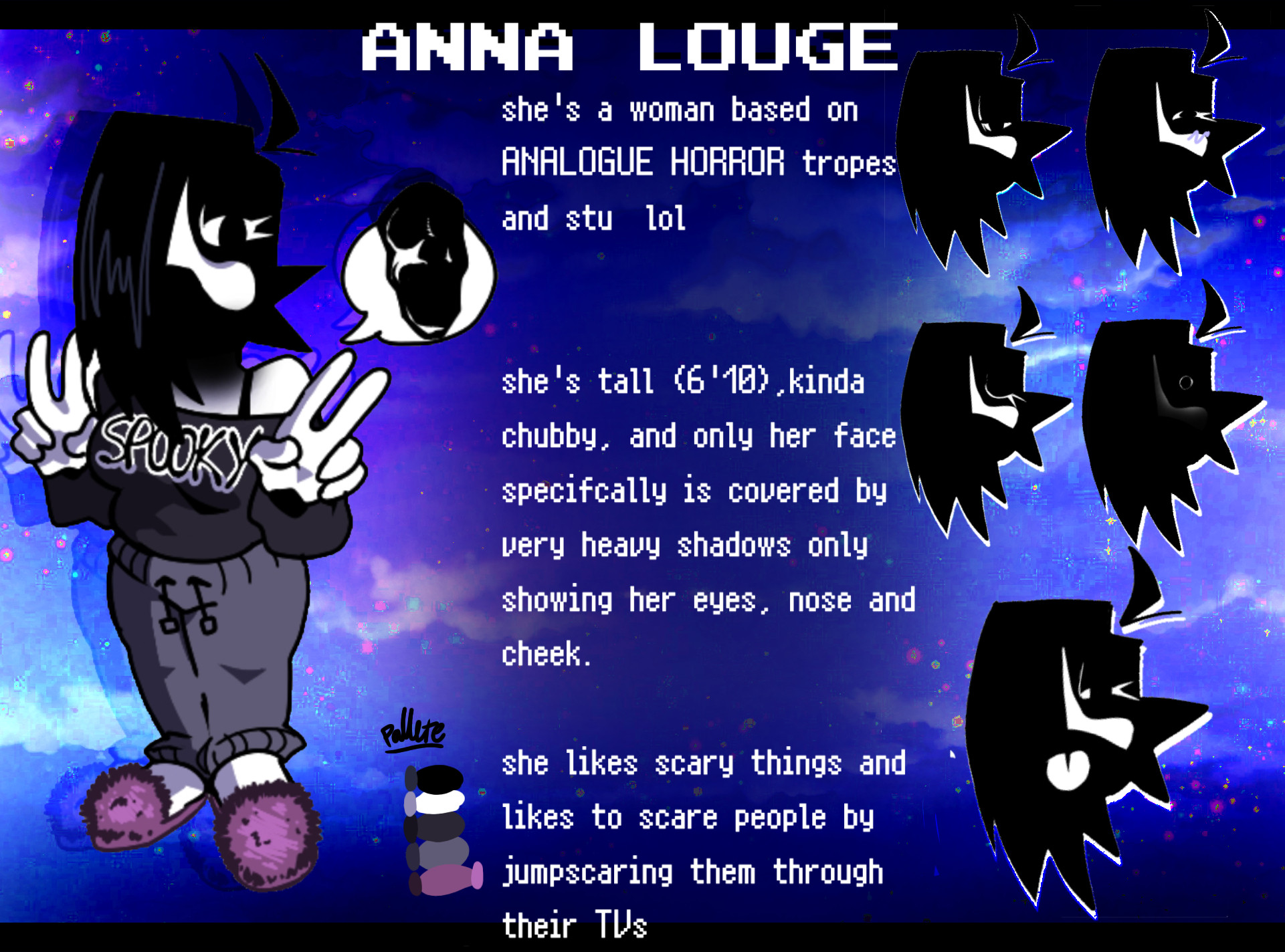 Anna Louge- sick ass oc gf skin Mod for Friday Night Funkin' | FNF Mods
