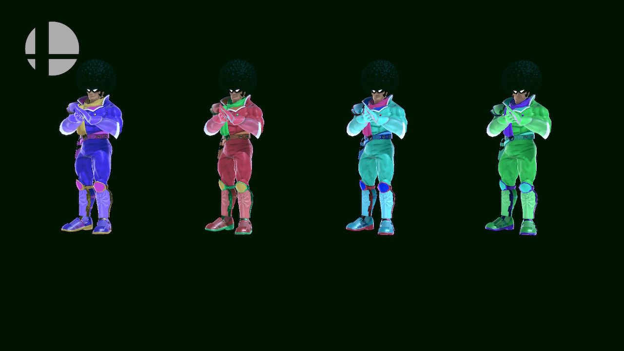 Afro Falcon Recolors (Captain Falcon) Mod for Super Smash Bros ...