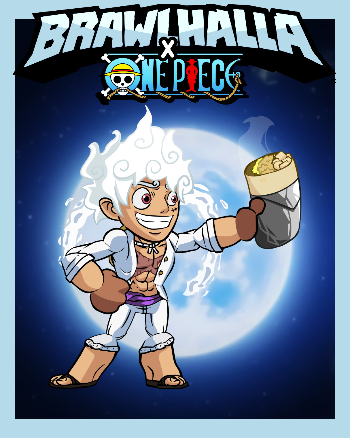 Luffy - Gear 5 Mod for Brawlhalla | BHalla Mods