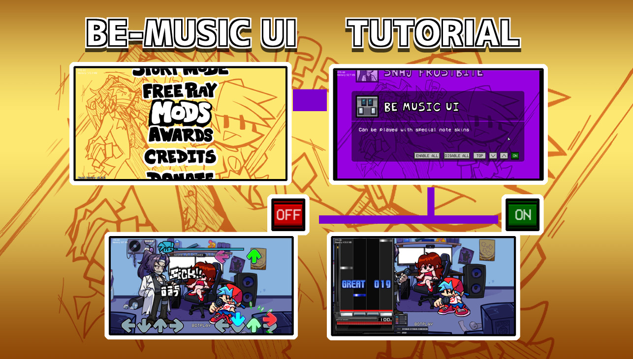Be Music UI Mod for Friday Night Funkin' | FNF Mods