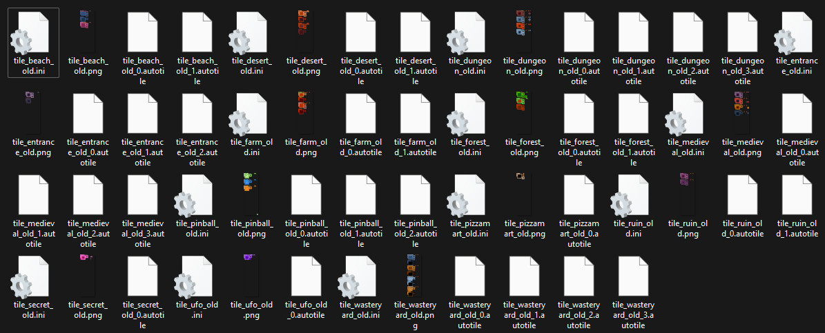 Old tiles for cyop + Auto tile Mod for Pizza Tower | PT Mods