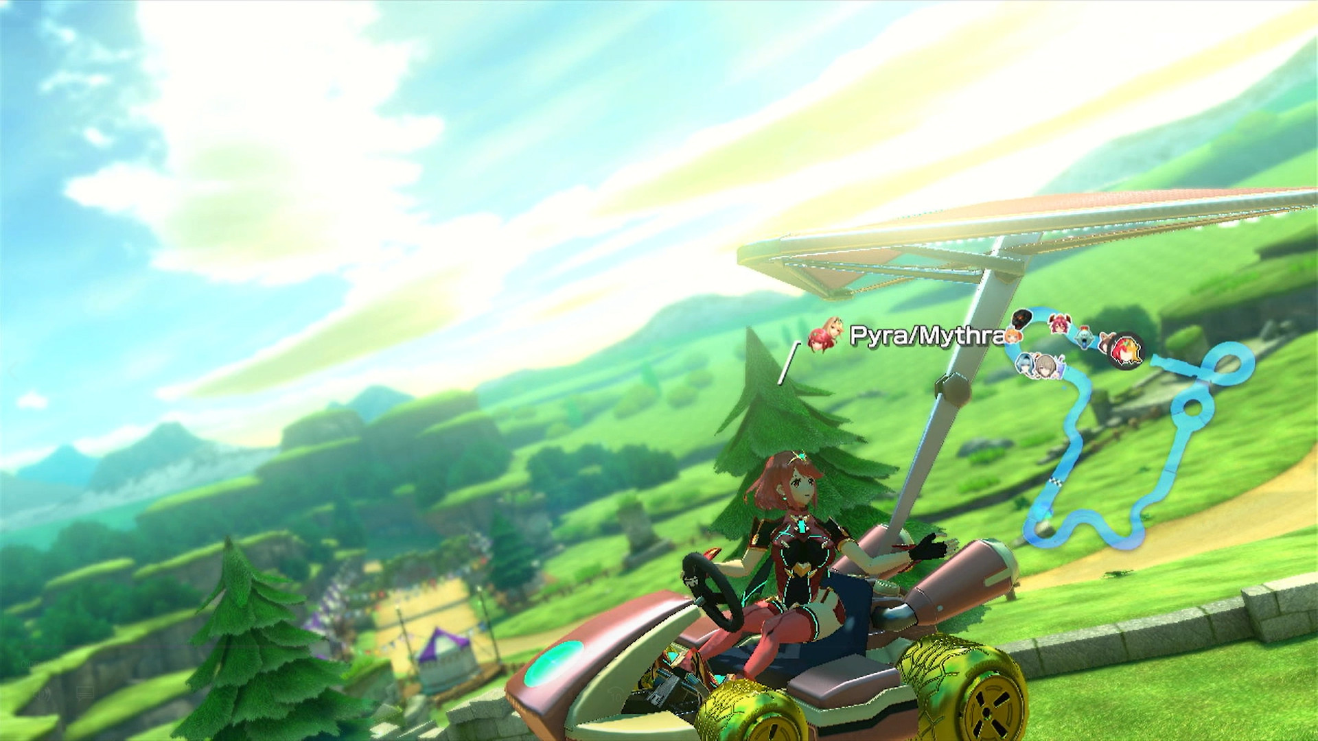 Pyra and Mythra Mod for Mario Kart 8 | MK8 Mods