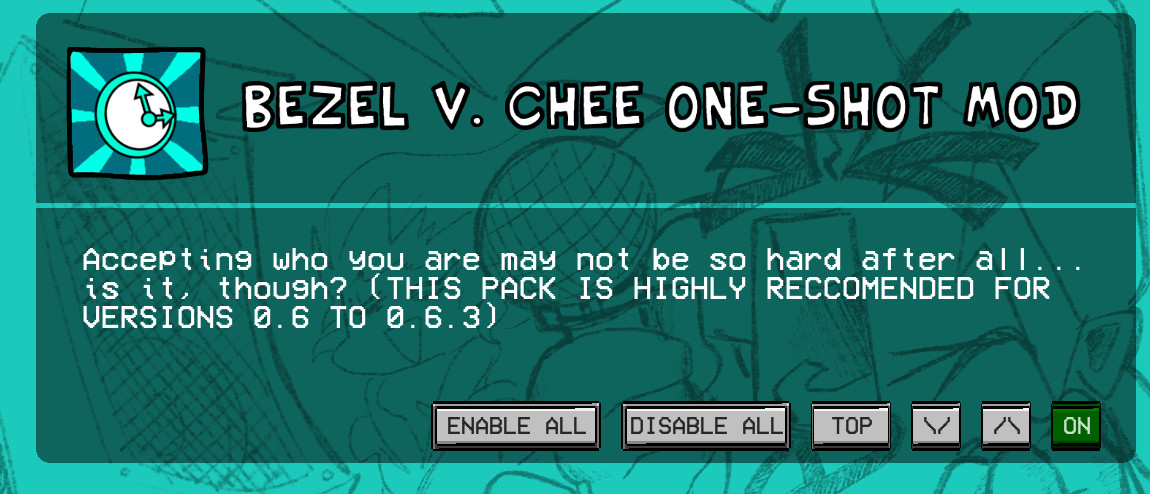 Bezel V. Chee One-Shot Mod for Friday Night Funkin' | FNF Mods