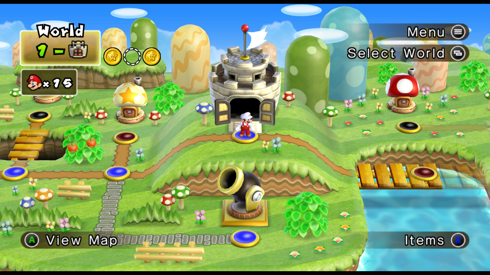 XBOX, Switch & PlayStation UI for NSMBWii Mod for New Super Mario Bros ...