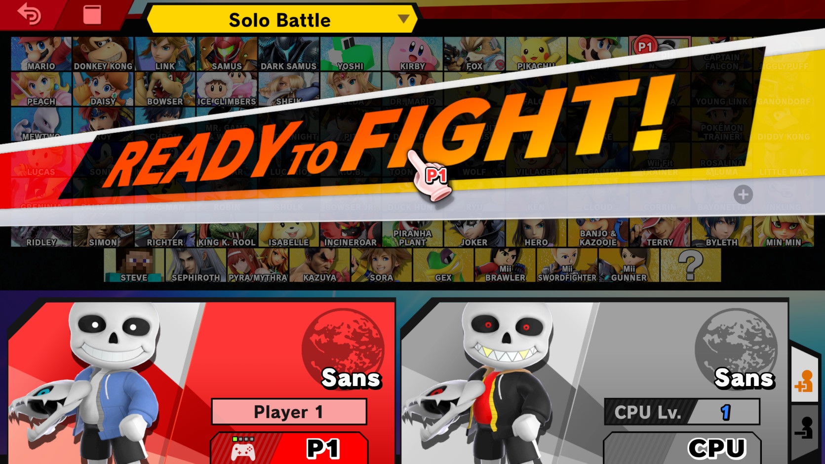 Sans (Ness) Mod for Super Smash Bros. Ultimate | SSBU Mods