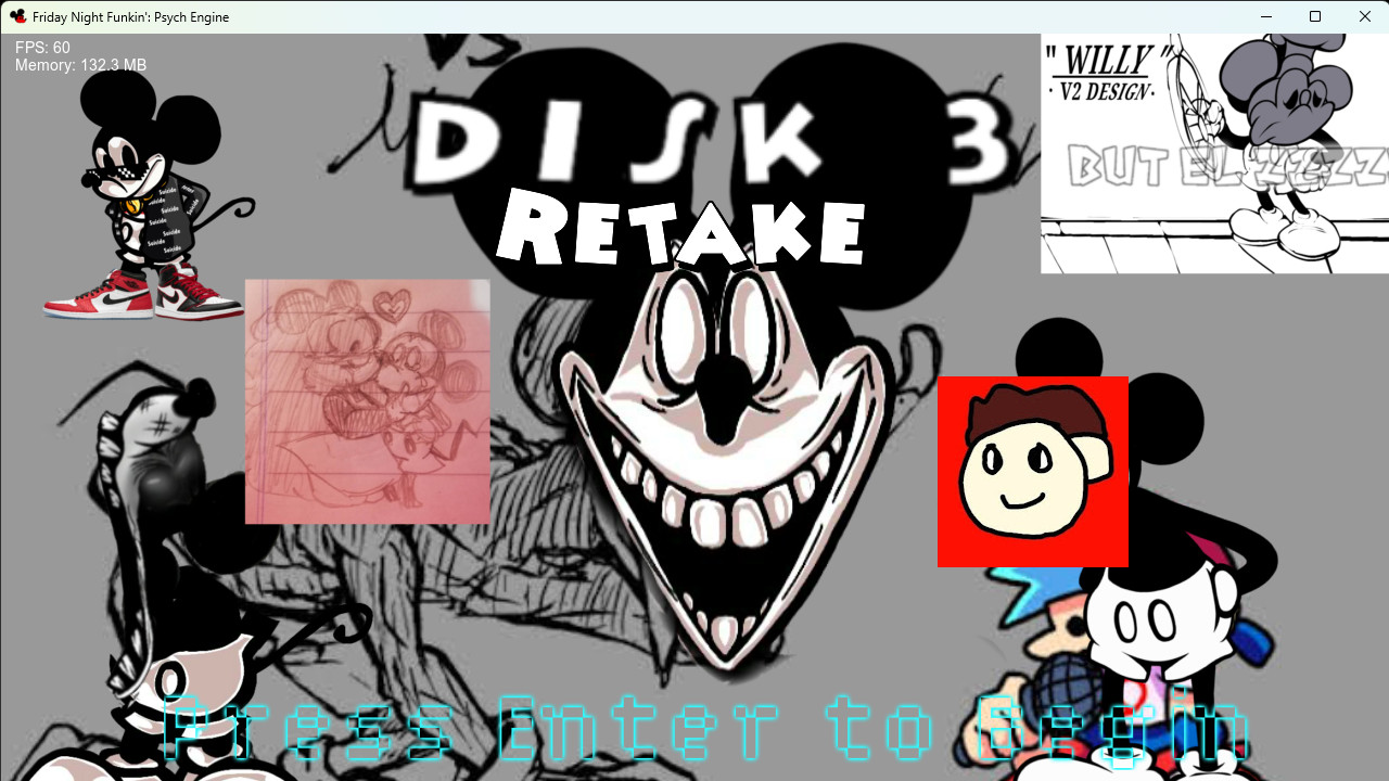 My Vs Mouse Disk 3 Retake Mod for Friday Night Funkin' | FNF Mods