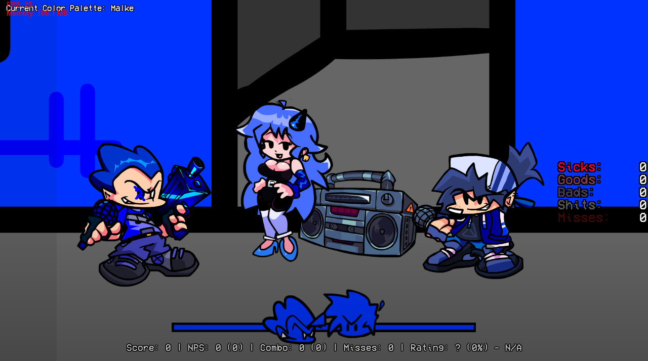 FNF' Blue Side Definitive Mod for Friday Night Funkin' | FNF Mods