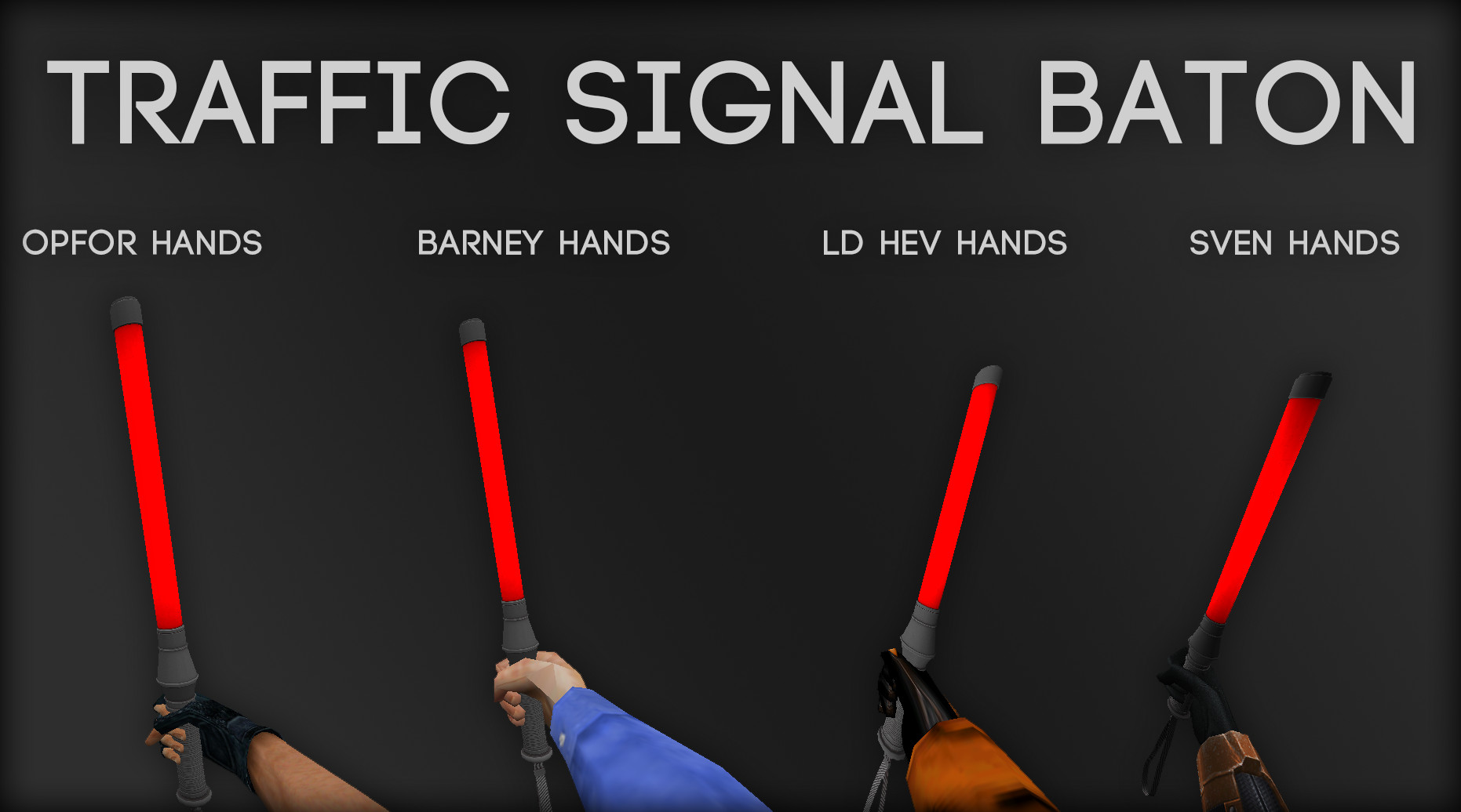 Signal Traffic Baton Replaces Crowbar Mod for Sven Co-op | SC Mods