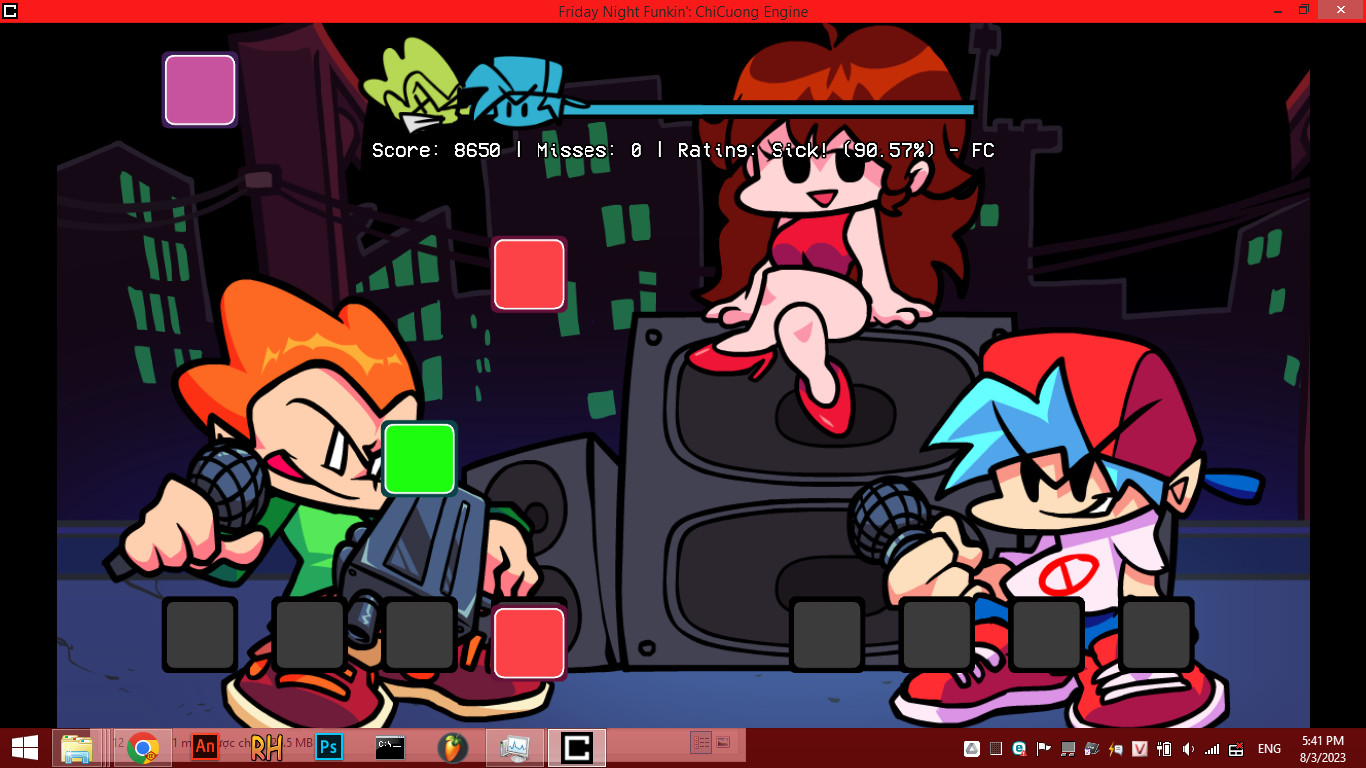 Square NOTE assets V0.7 Mod for Friday Night Funkin' | FNF Mods