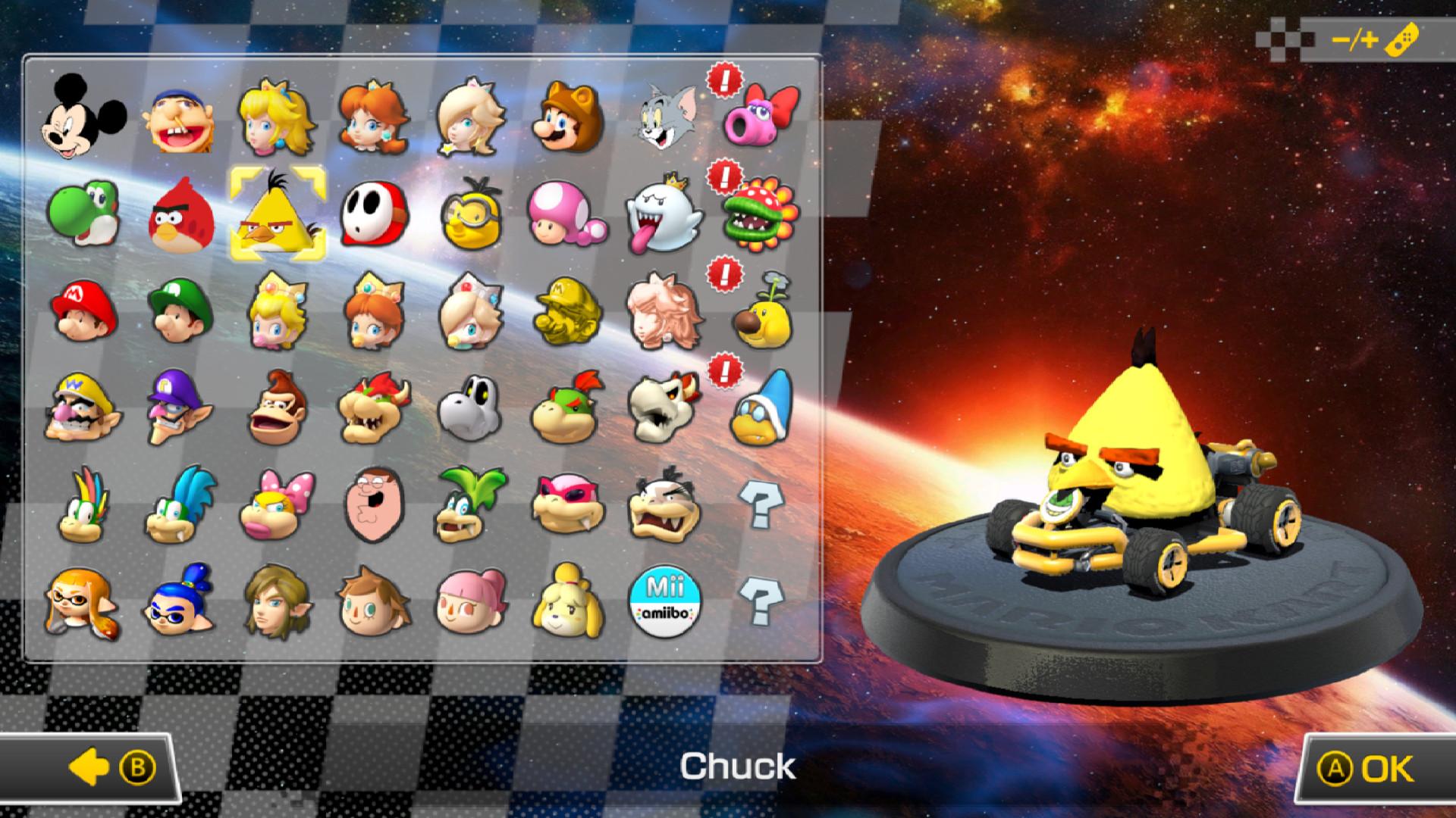 Chuck (Port) Mod for Mario Kart 8 Deluxe | MK8D Mods