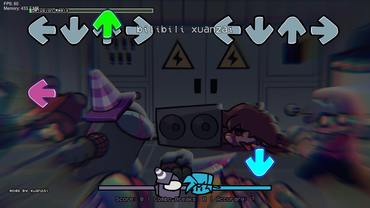 Delusion Remix Chart Mod for Friday Night Funkin' | FNF Mods