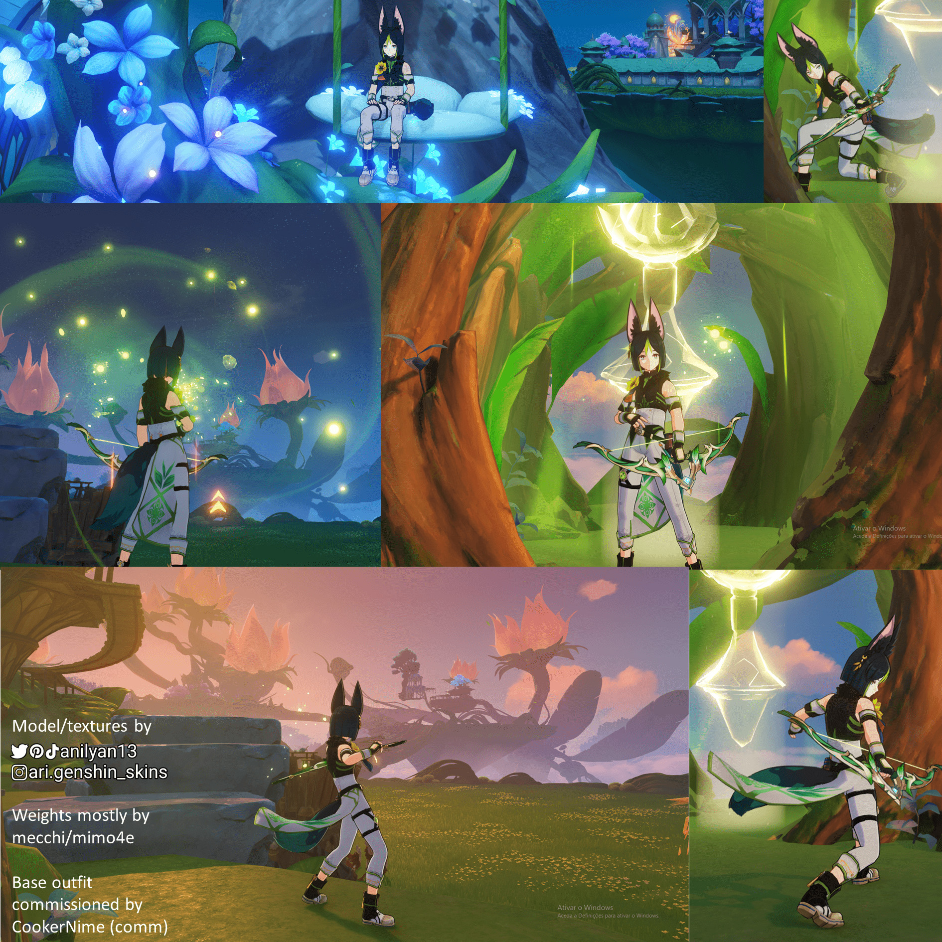 Fatui Tighnari + OC version Mod for Genshin Impact | GI Mods