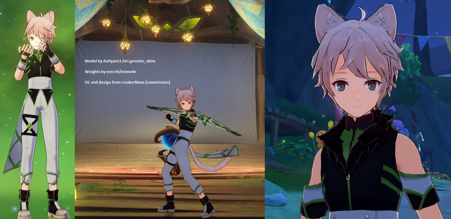 Fatui Tighnari + OC version Mod for Genshin Impact | GI Mods