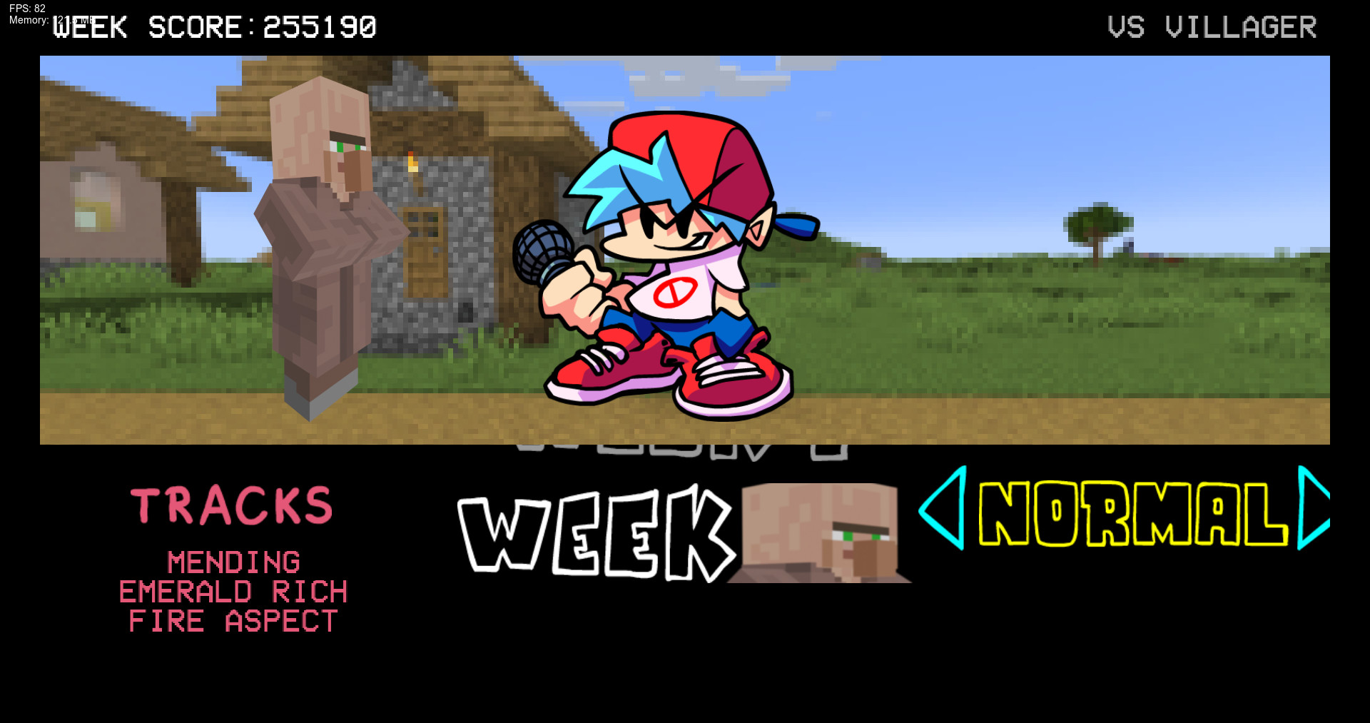 FNF: VS VILLAGER Mod for Friday Night Funkin' | FNF Mods