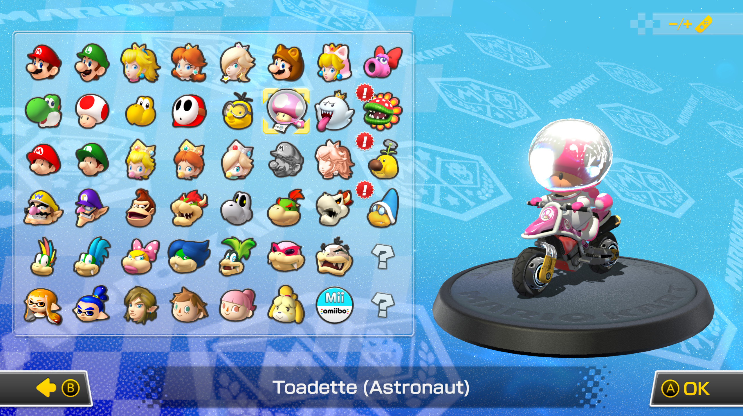 Astronaut Toad & Toadette (Mario Kart Tour Port) Mod for Mario Kart 8 ...