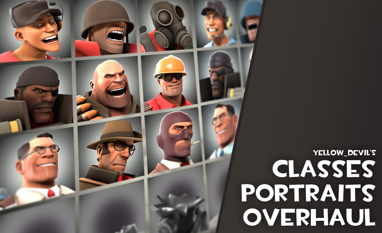 Yellow_Devil's Classes Portraits Overhaul Mod for Team Fortress 2 | TF2 ...