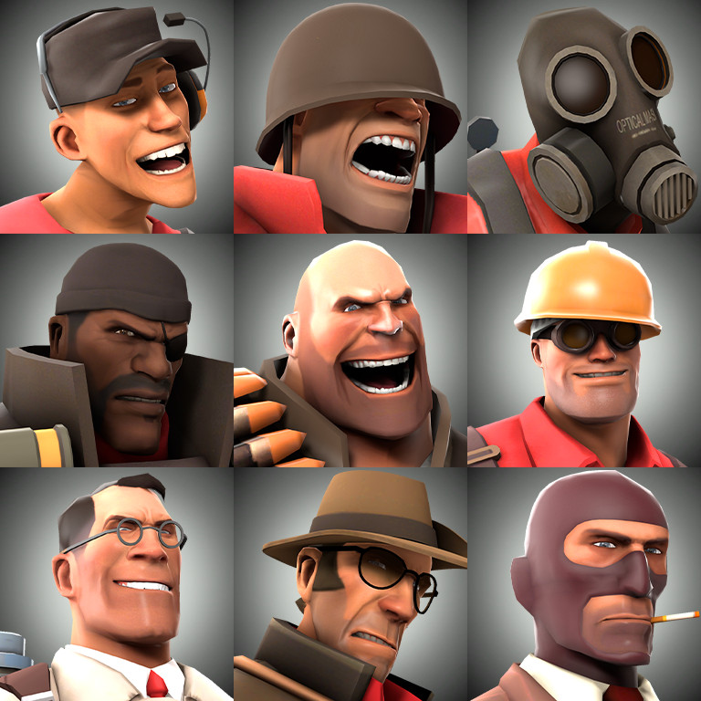 Yellow_Devil's Classes Portraits Overhaul Mod for Team Fortress 2 | TF2 ...