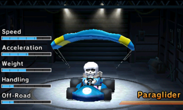 Sans from UNDERTALE Mod for Mario Kart 7 | MK7 Mods
