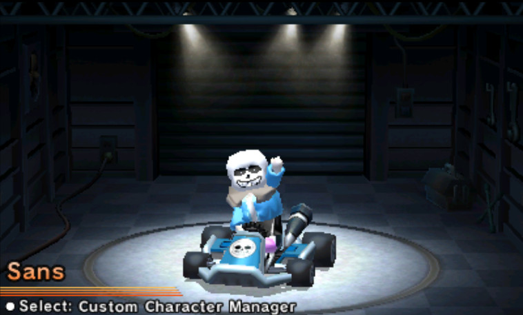 Sans from UNDERTALE Mod for Mario Kart 7 | MK7 Mods